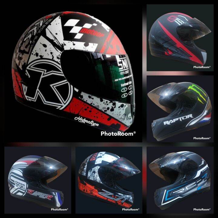 Helm Full face Murah ARL/KBR RED BULLS,Bukan kyt R10 kyt RC7 Kyt ...