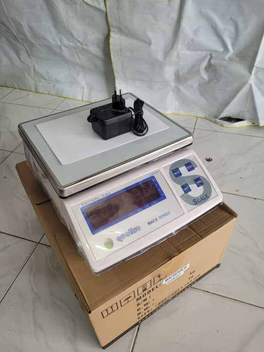 QUATTRO Timbangan Digital Kapsitas 30kg MACS-30W | Lazada Indonesia