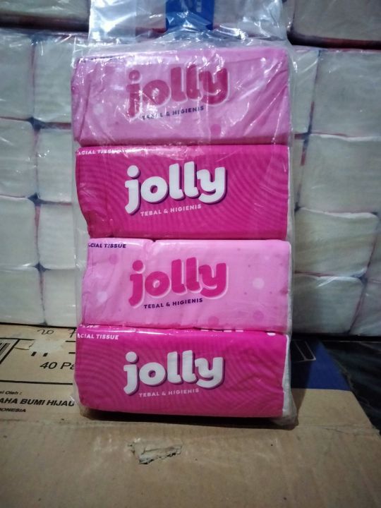 Tisu Jolly 200 Sheets 2 Ply Kemasan 4 pack | Lazada Indonesia