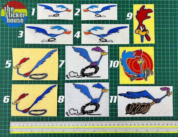 ROAD RUNNER / BEEP BEEP / LOONEY ROAD RUNNER STICKER CUTTING ...