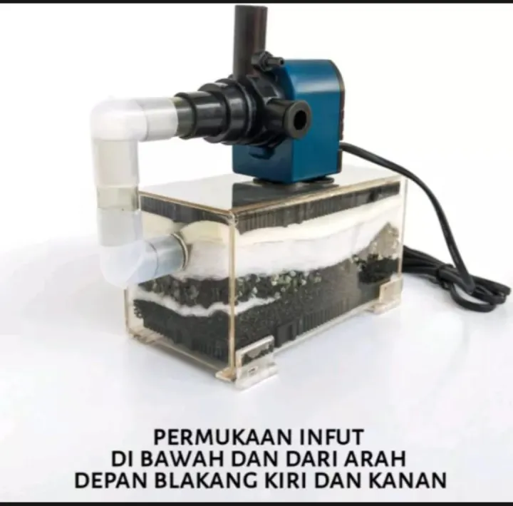 Filter Internal Aquarium Gaya Tengkurap,samping,aerator | Lazada Indonesia