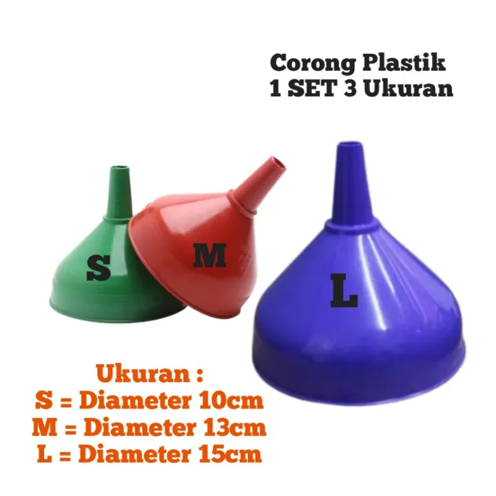 CORONG PLASTIK BOTOL DAN DIRIGEN 3 PCS | Lazada Indonesia