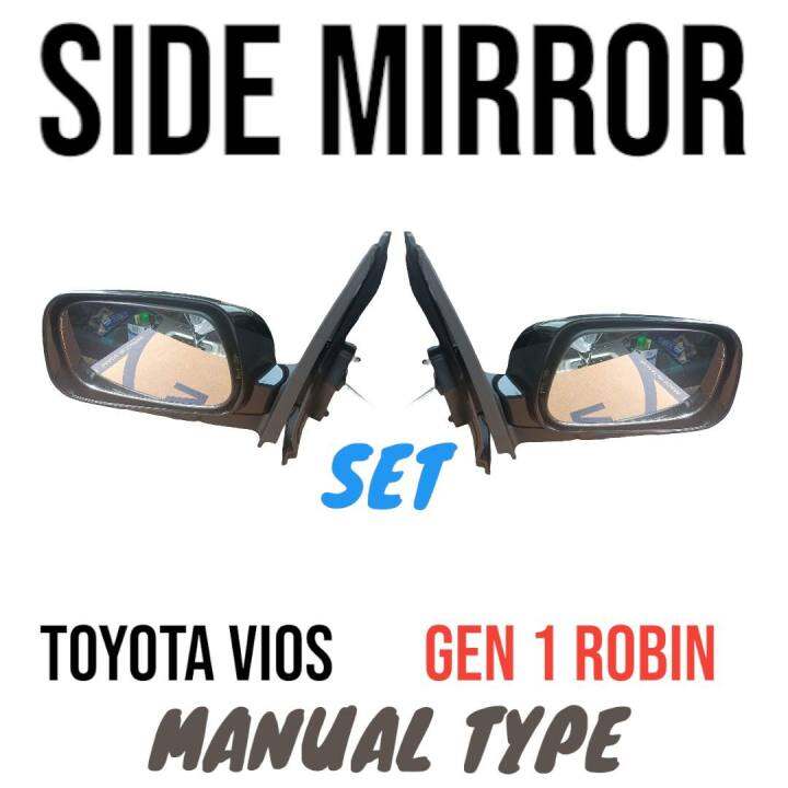 side mirror Toyota vios gen 1 robin Toyota vios 2001 2002 2003 2004 ...