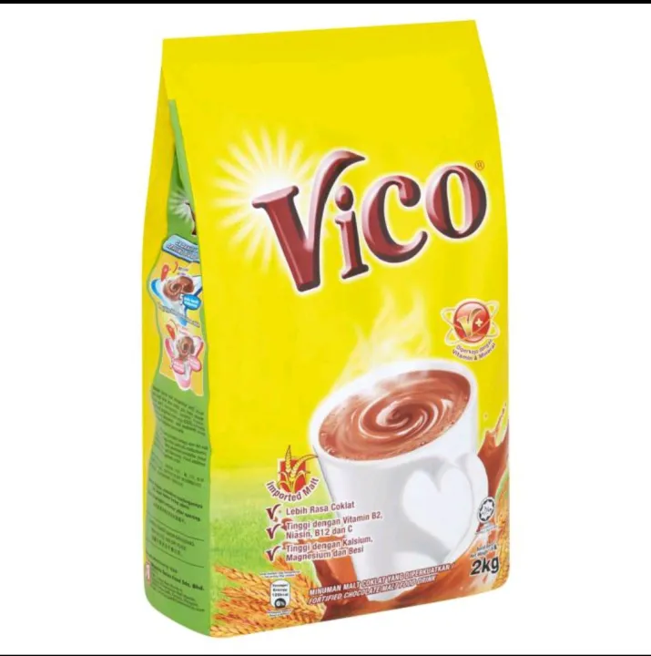 (EasyGoLuckyTrading) Vico Chocolate Malt Drink Refill Pouch 200g/400g ...