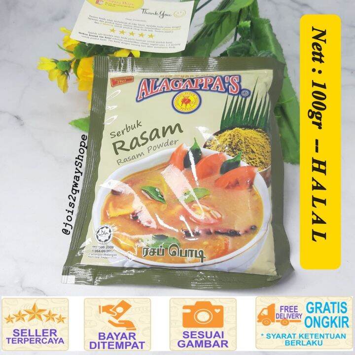 Bumbu Instans Alagappa's Rasam Powder 100gr / Serbuk Rasam Alagappas ...