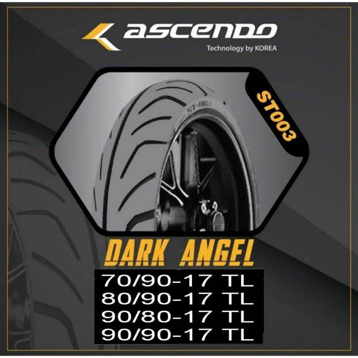 Ascendo Korea Tire, Ban Luar DARK ANGEL ST003 TL TUBLESS | Lazada Indonesia