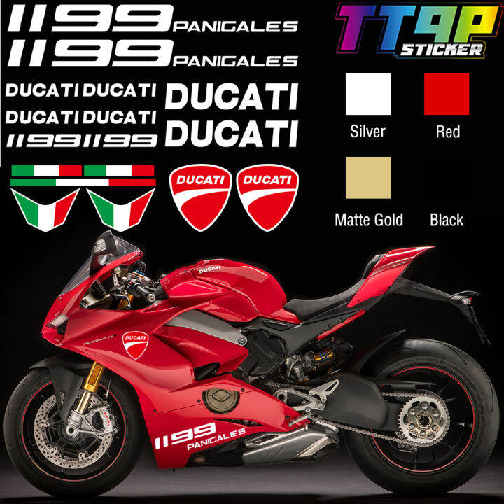 Ducati 1199 Reflective Motorcycle Sticker Side Strip Motorcycle Front ...