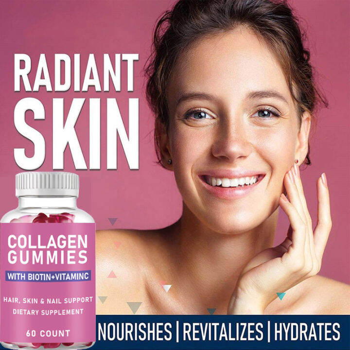 VIGOROUS AGE Collagen Gummy Vitamin C Gummies Health Supplements Anti ...