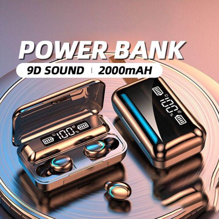 New F9 Bluetooth Headphones 9D Stereo High Bass Sport Earphones ...
