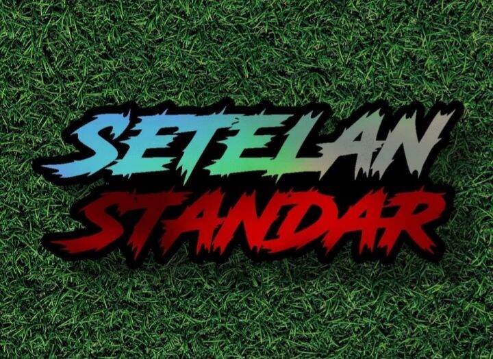 stiker cutting logo SETELAN STANDAR | Lazada Indonesia