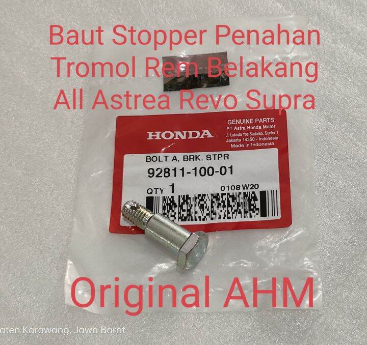 Baut Stopper Penahan Tromol Rem Belakang All Astrea 9281110001 | Lazada ...