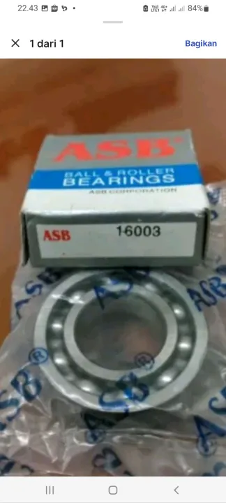 Ball bearing 16003 ASB | Lazada Indonesia