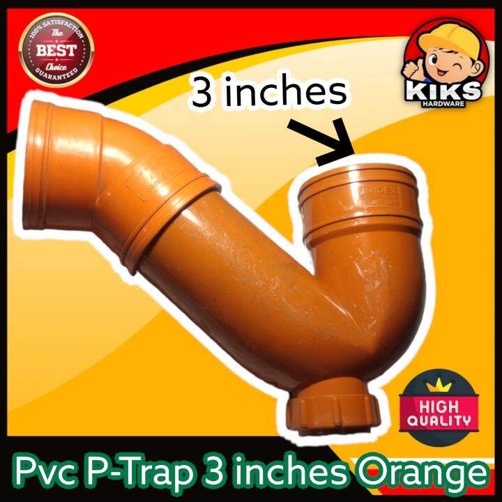 Pvc P-trap 3 inches orange sanitary fittings | Lazada PH