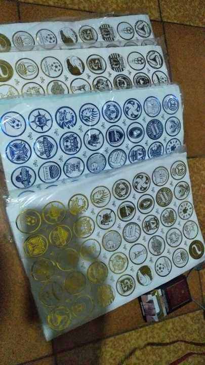 TAJOS BESI TEBAL EMAS 1 LEMBAR ISI 40 PCS1/MAINAN TAZOS BERKARAKTER ...
