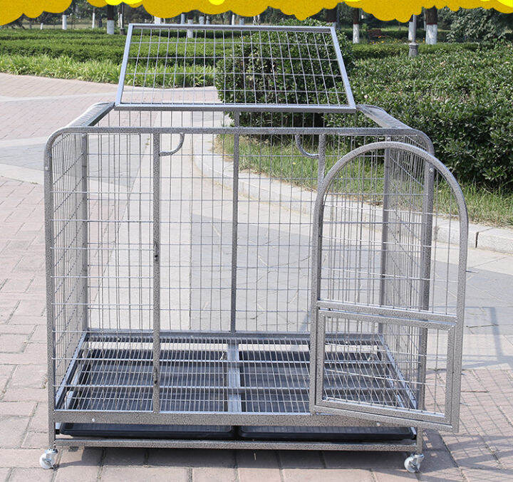Large Dog Dog Cage Extra Large Oversized Bold Full Square Tube Dog Cage ...