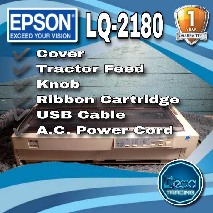 EPSON LQ2180 DOT MATRIX PRINTER | Lazada PH