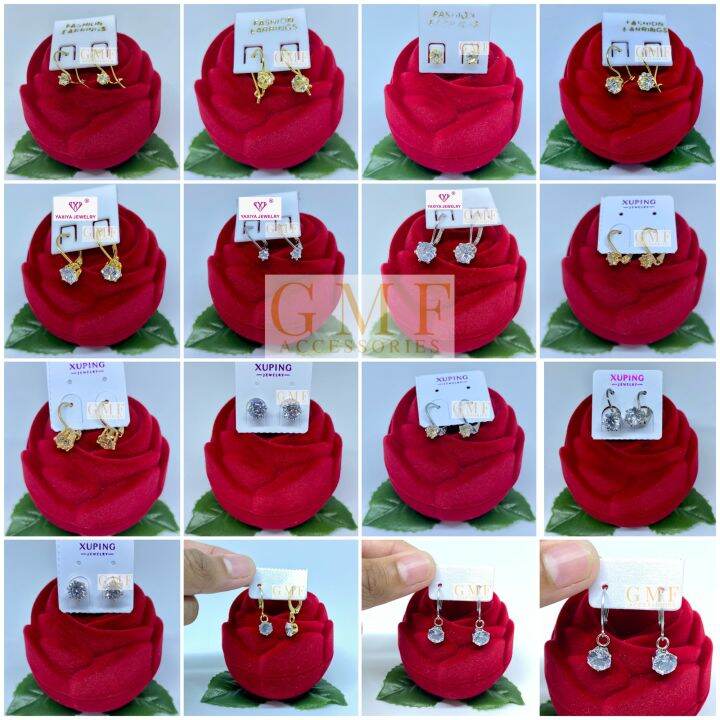 Anting Daisy Desi Lapis Emas Xuping Yaxiya Titanium Macam Macam Ukuran ...