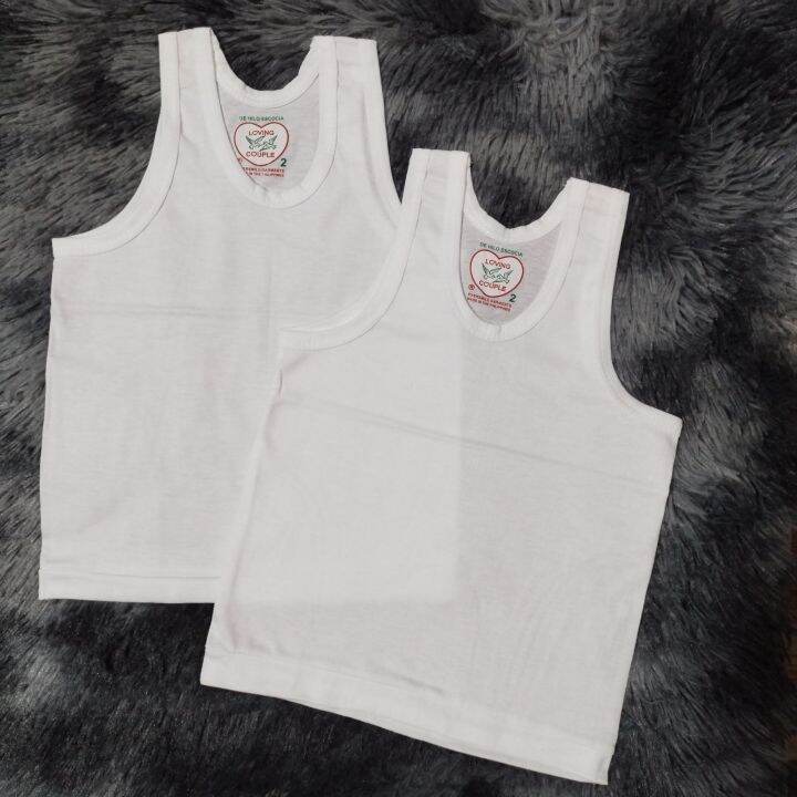 Loving Couple Sando White for Kids by 3s and 6s | Lazada PH