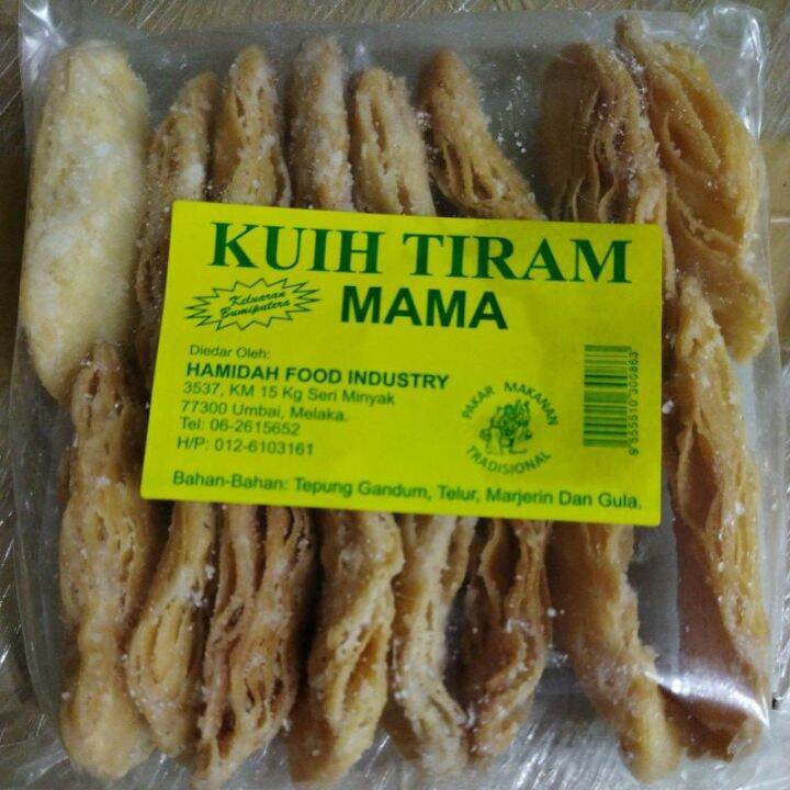 KUIH TIRAM MAMA/KUIH TIRAM TRADISI MELAKA/KUIH LIDAH BUAYA MAMA. | Lazada
