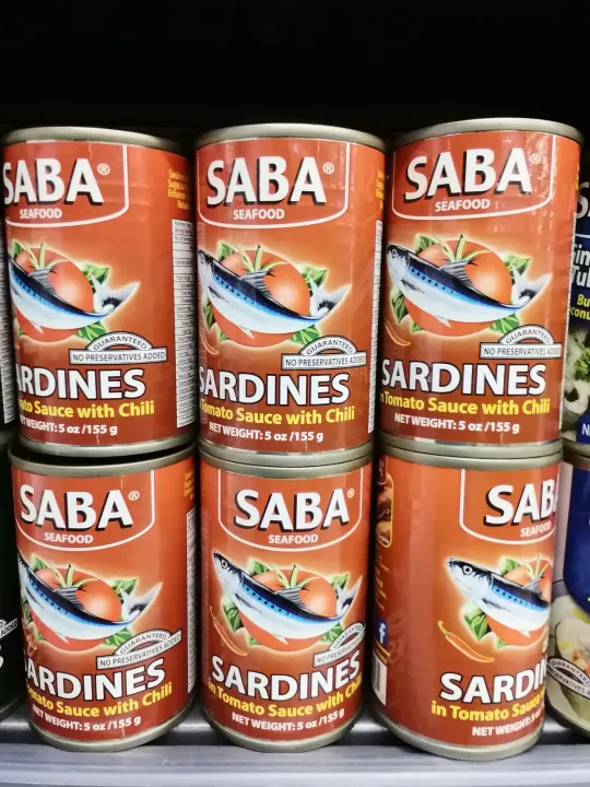Saba Sardines In Tomato Sauce w/ Chili (155g.×6) | Lazada PH