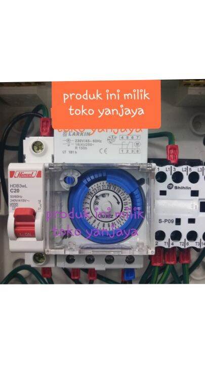 PANEL LAMPU OTOMATIS/PANEL TIMER LARKIN/TIMER LAMPU OTOMATIS 24JAM ...
