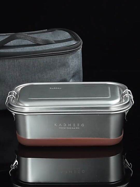 Hộp đựng cơm giữ nhiệt 2 tầng KACHEEG, đựng được nhiều loại thực phẩm ...
