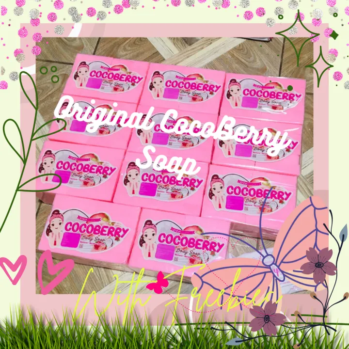CocoBerry Body Soap (10 bars) By Jenna Essence with freebies | Lazada PH