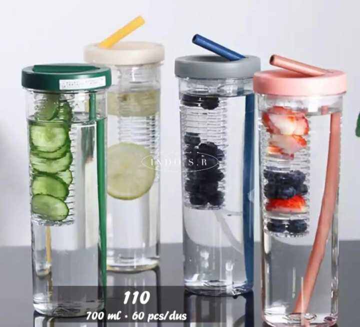 Botol minum transparan infused 700ml | Lazada Indonesia