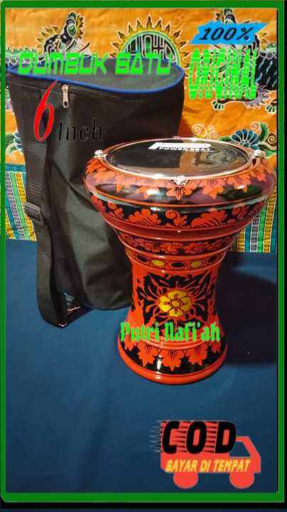 Tumbuk Batu 6 inci merah curak hitam | Lazada Indonesia