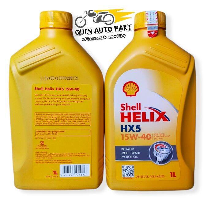 SHELL HELIX HX5 15W-40 1.LITER | Lazada Indonesia