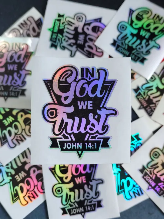 Sticker Motor Car "In God we Trust" | Lazada PH