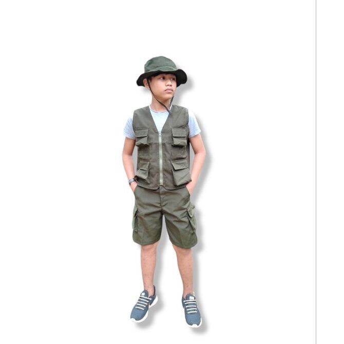 ROMPI ANAK PETUALANG LENGKAP HIJAU ARMY | Lazada Indonesia