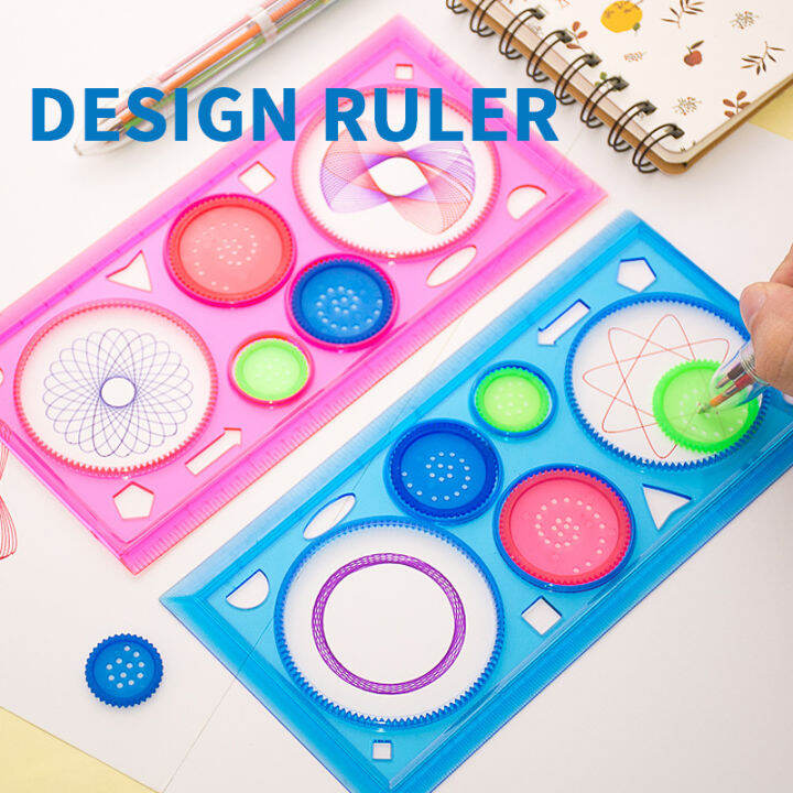 【COD】Multi-function Design Ruler Hollow Drawing Template Drawing Ruler ...