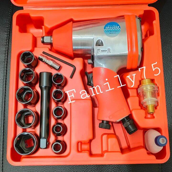 Air impact wrench set angin 1/2 Alat buka pasang baut angin kompresor | Lazada Indonesia