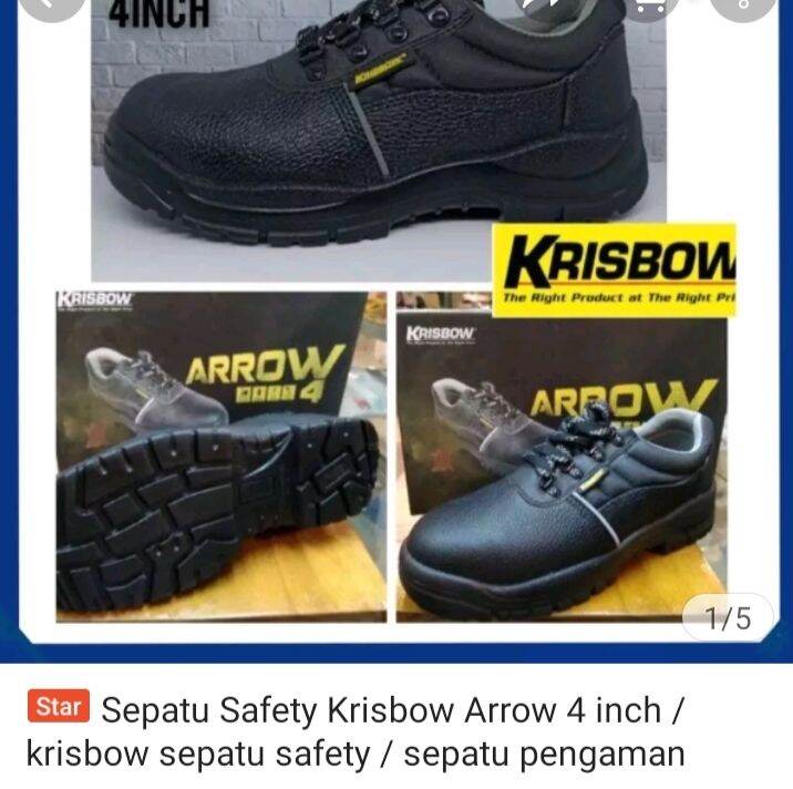 Sepatu safety Krisbow tipe Arrow size 40 baru dan Original | Lazada ...