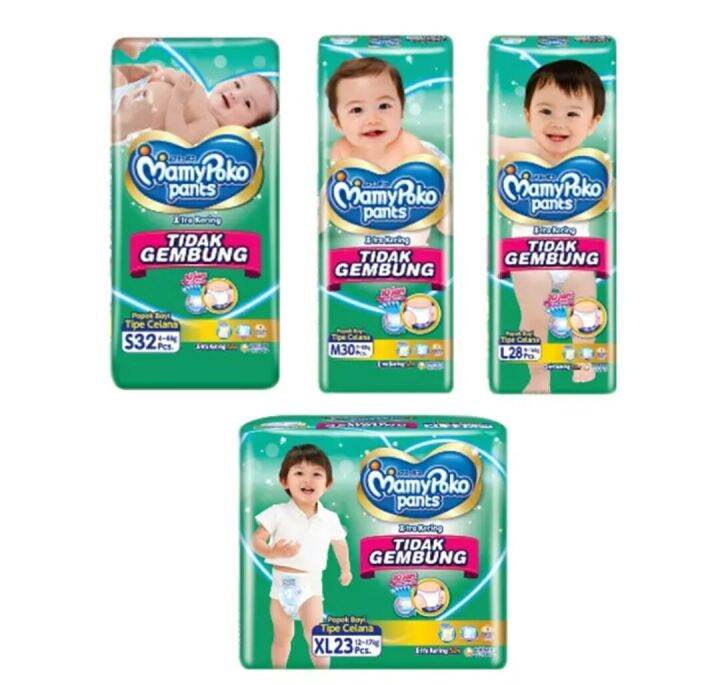 mamypoko slim tidak gembung M30/L28/XL23 | Lazada Indonesia