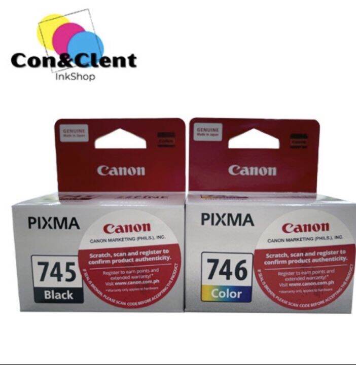 Original ink cartridge Canon 745 black or 746 colored | Lazada PH