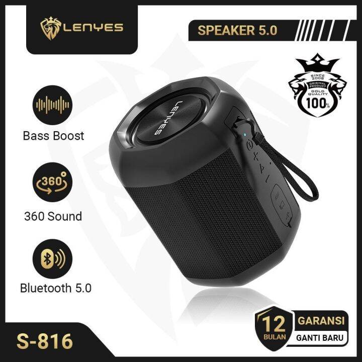 Speaker Bluetooth Lenyes S816 Original High Bass Boost | Lazada Indonesia