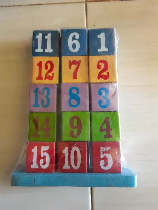 Balok Susun Angka huruf atau hijaiyah Alat Permainan Edukatif | Lazada ...