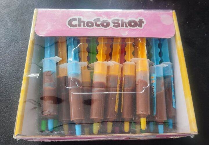 30pcs CHOCO SHOTS Milk Chocolate Injection Toy Chocolate [IBENTA MO ₱6 ...