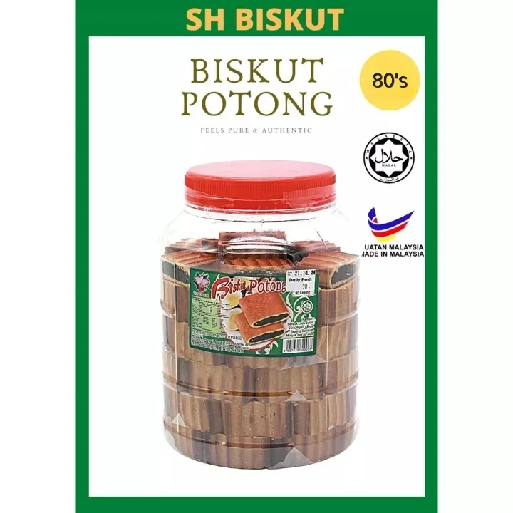 Cap Orkid Biskut Potong Kuih Potong 80biji (HALAL) Kacang Merah Biskut ...