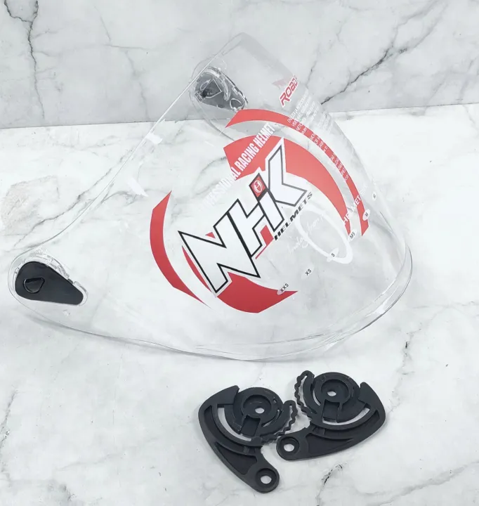 visor/kaca nhk R6 bening buat helm NHK original+rachet | Lazada Indonesia