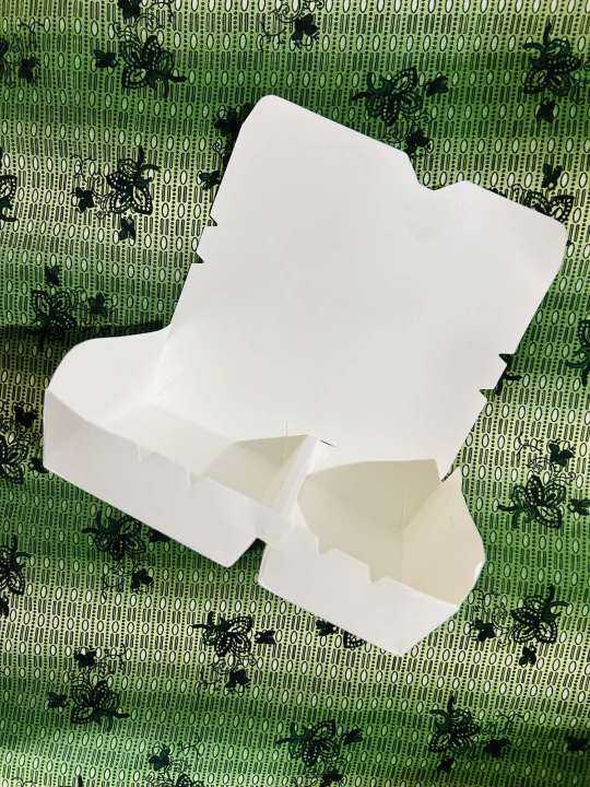 LB2 Paper Meal Box 2 Division / 50 pcs | Lazada PH