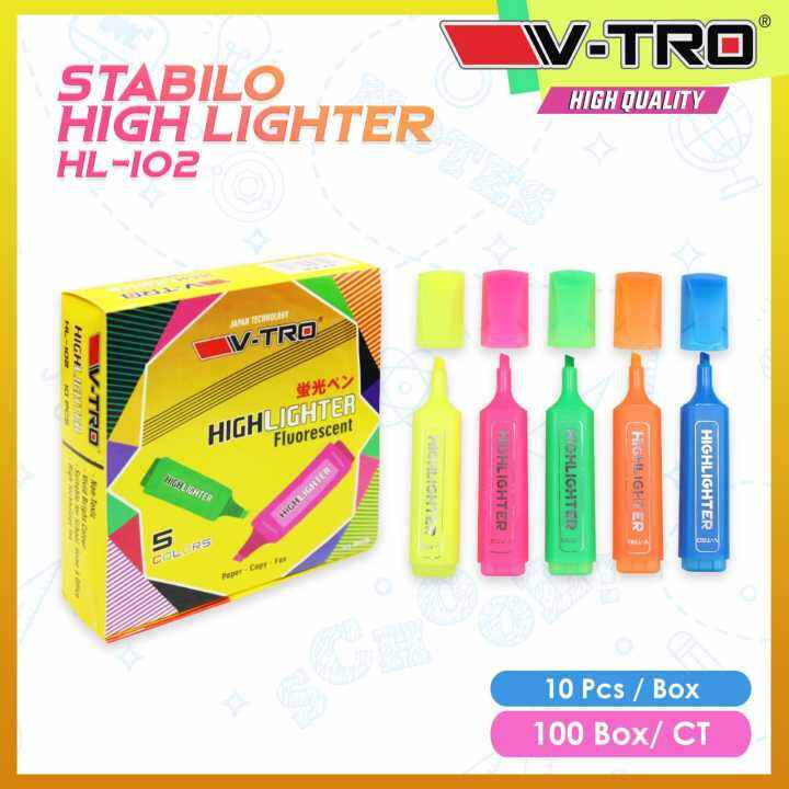 Stabilo Highlighter per box isi 10 pcs mix warna | Lazada Indonesia