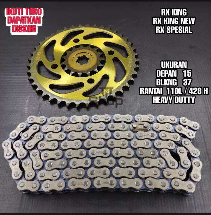 Gear Gir satu set sss Satu Paket RX KING RX SPESIAL Baja bakar sepuh ...