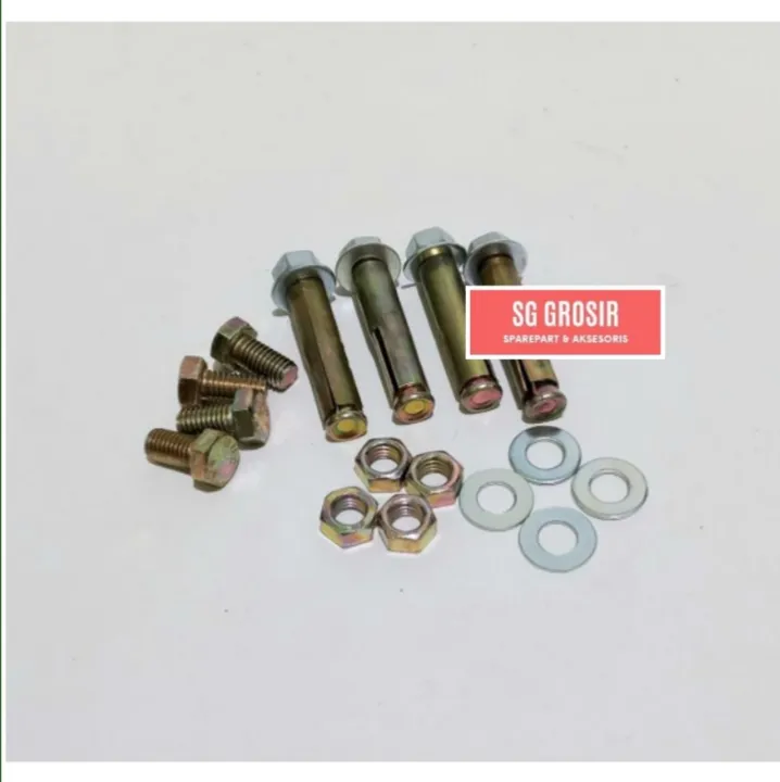 Dynabolt set bracket AC / baut mur ring bracket AC ring | Lazada Indonesia