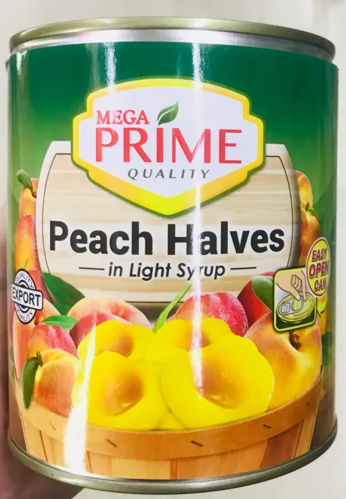Mega Prime Peach Halves in Light Syrup 850g | Lazada PH
