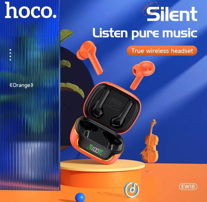 Wireless Earphones, Original Wireless Earbuds Bluetooth Hoco EW18 | Lazada