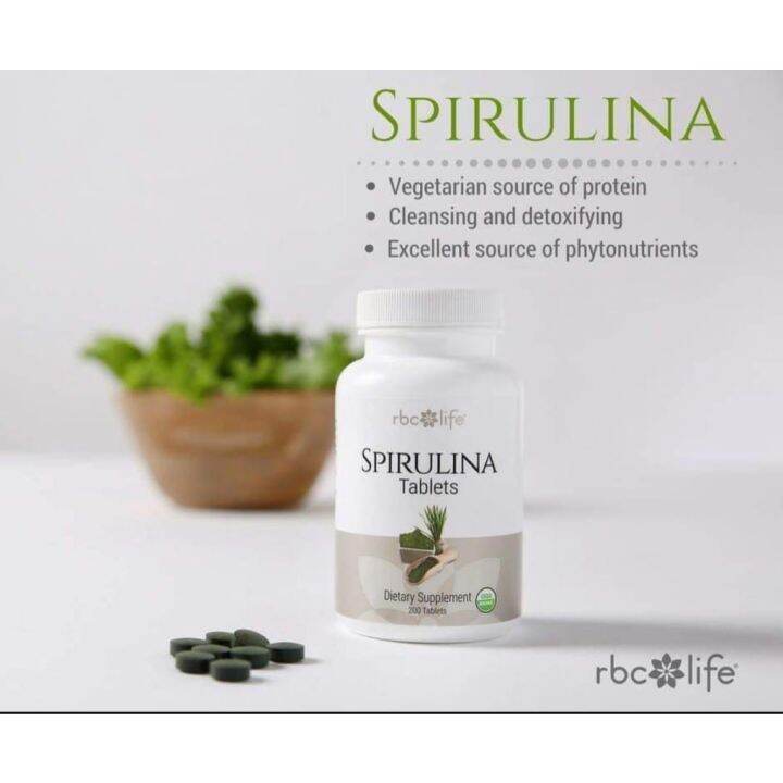 HWH RBC Life Spirulina 200 Tablet Natural Product 大自然神奇之宝~ 天然植物萃取螺旋藻 ...