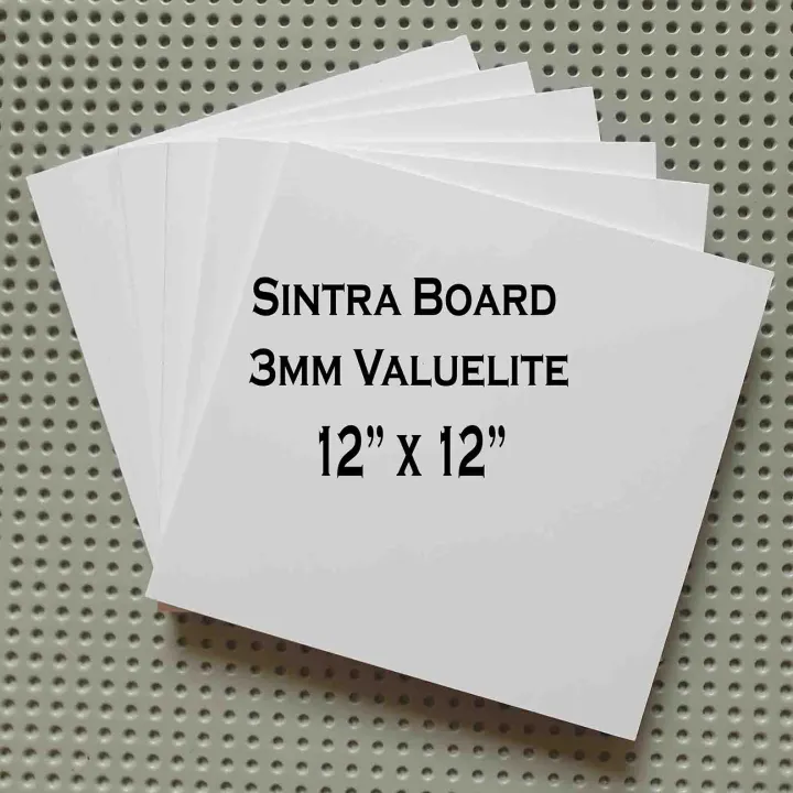 SINTRA BOARD 3mm valuelite 12in x 12in 10pcs | Lazada PH
